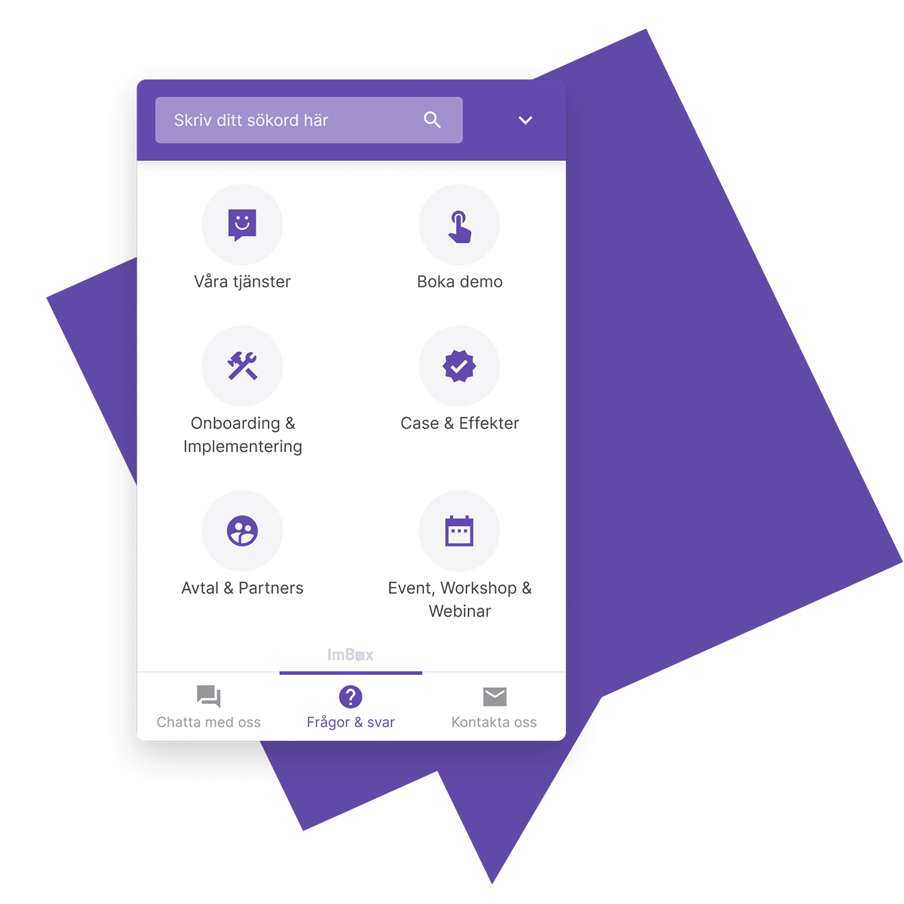 FAQ – frågor & svar i en enkel widget | Smart FAQ | ImBox