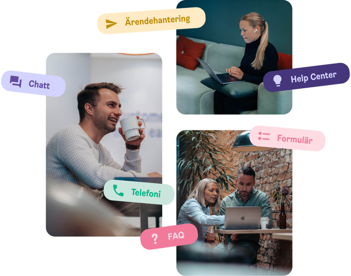Ärendehanteringssystem, Chatt, AI, Telefoni, FAQ ...