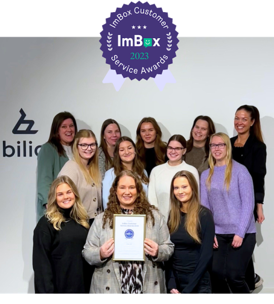 ImBox Award Insight Bilia | Vinnare av ImBox kundservicepris | ImBox